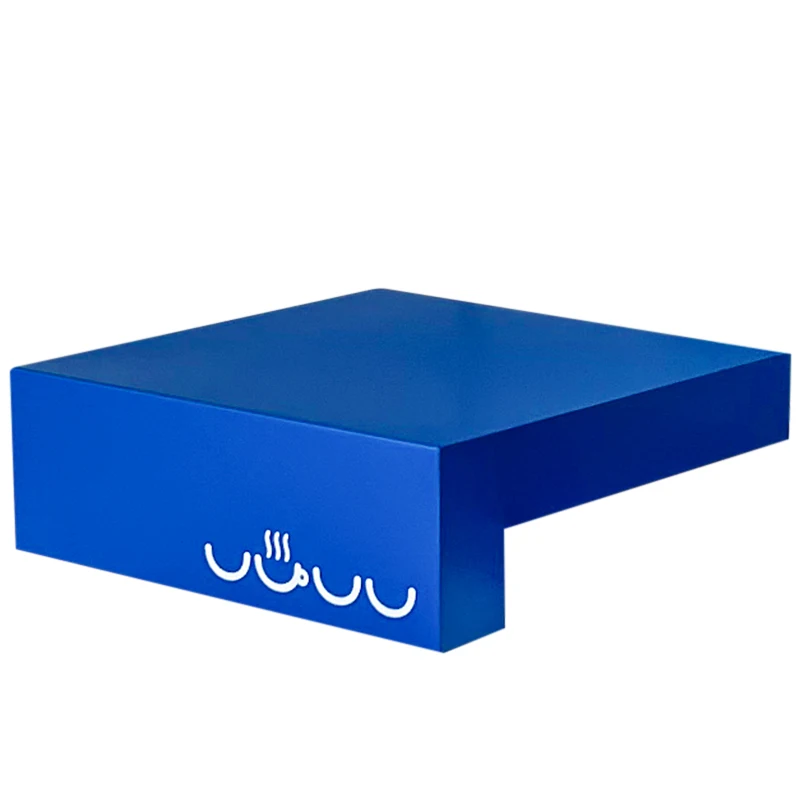 Stainless Steel L-shape Display Stand Colourful Lacquered Display Stand ...