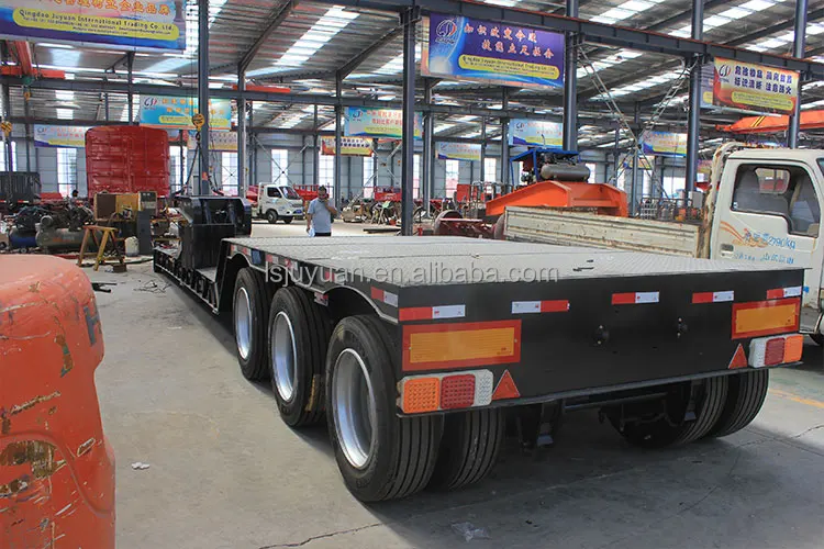 Heavy Duty Front Loading Detachable Gooseneck Lowbed Lowboy Low Bed Boy ...