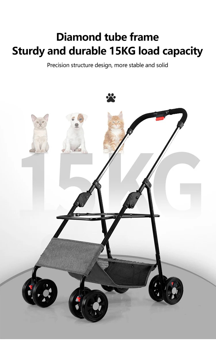 Hot Sale Outdoor Folding Lightweight Separable Pet Strollers Small Dogs ...