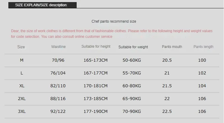 Restaurant Bar Uniforms Men's Trousers Cook Print Designer Kitchen Chef ...