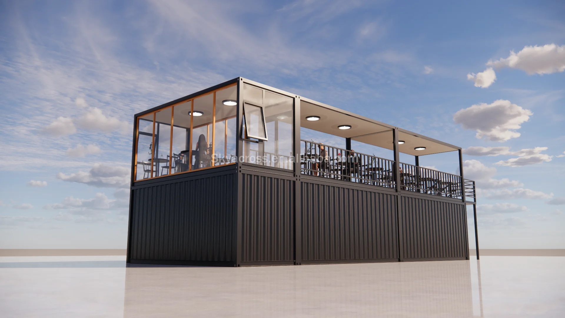 Modular Shipping Container Restaurant - 40ft Container