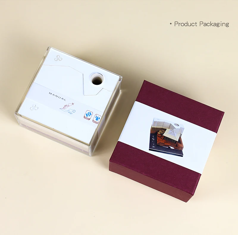 Custom Memo Pad Die Cut Stickers Arched Pavilion Sticky Notes Japanese ...