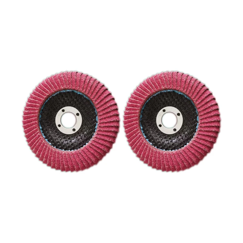 4-1/2" Curved Radial Type Flap Disc Ceramic Flap Disk 40 60 80Grit ...