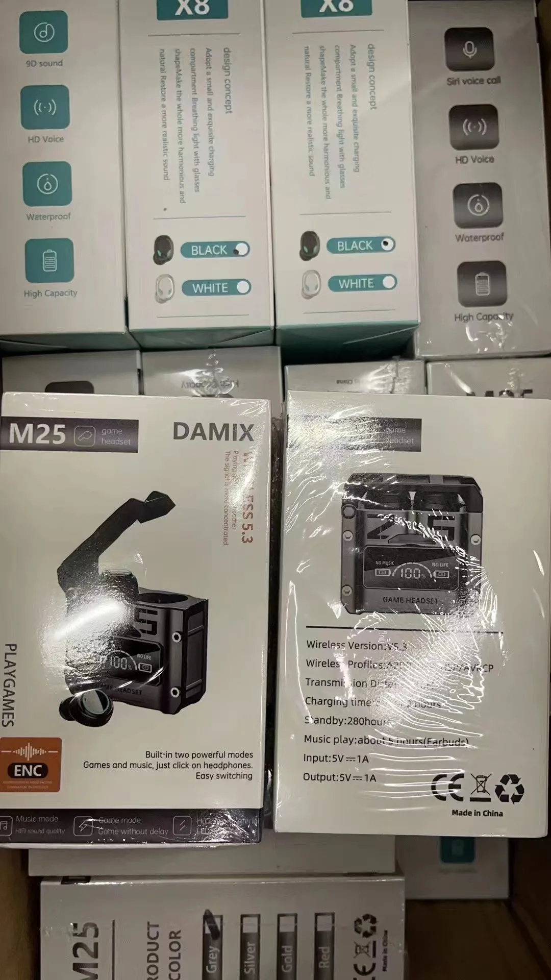 JYQ M25 TWS Gaming Headset - Professional Wireless Earbuds