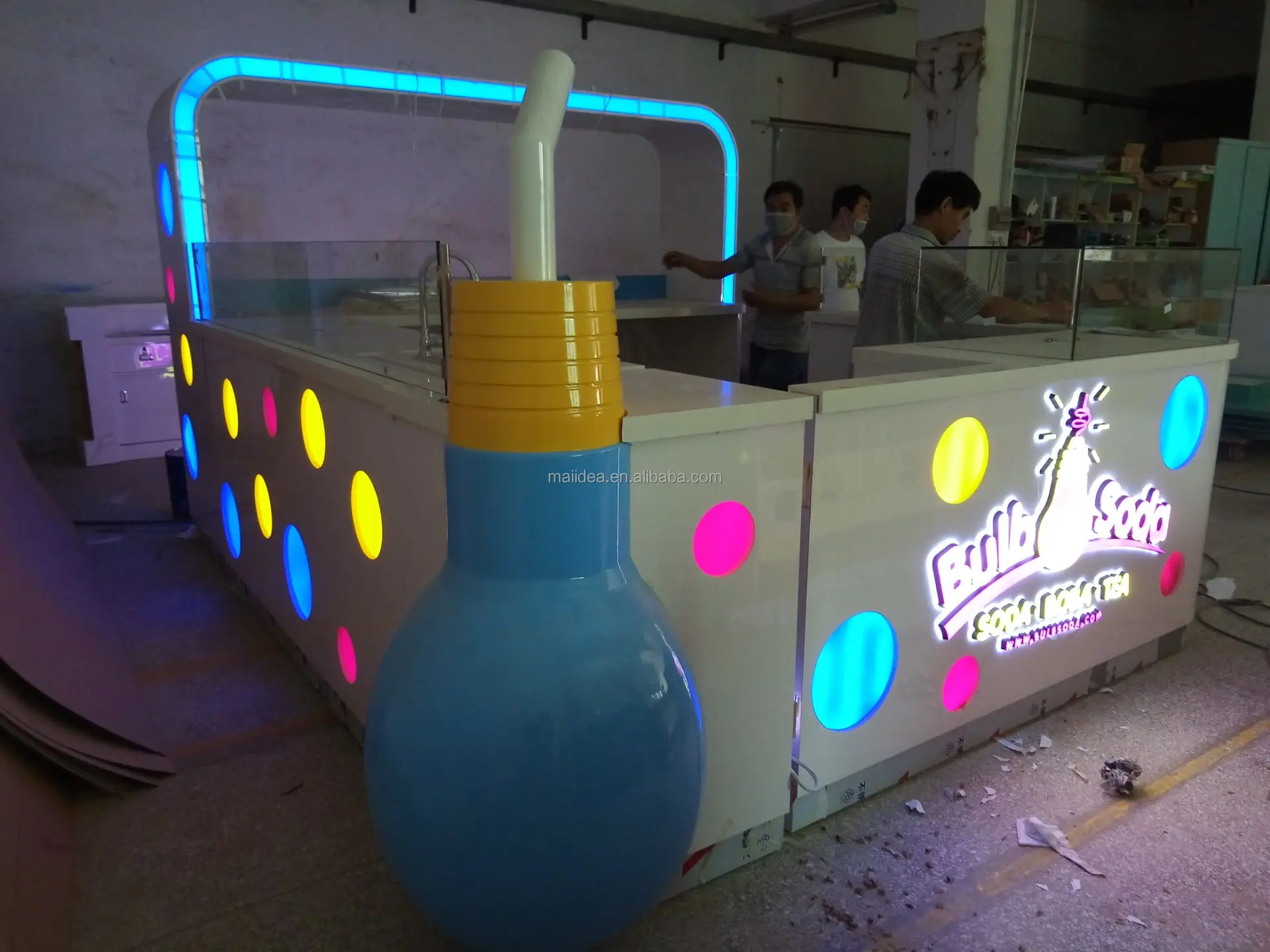 Lovely Bubble Tea Kiosk Design Shopping Mall Coffee Juice bar Counter ...