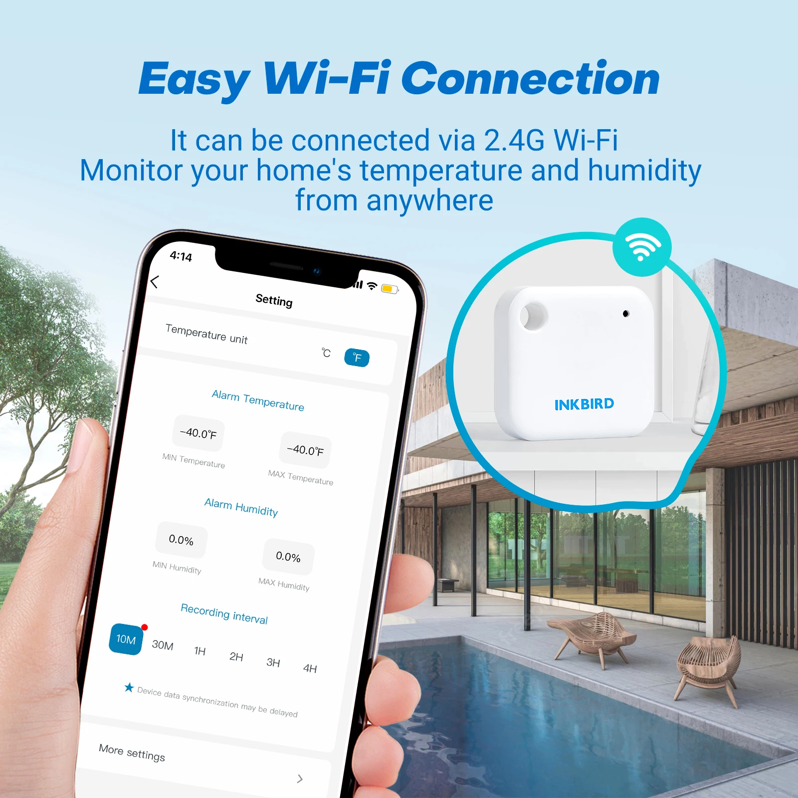 INKBIRD IBS-TH3 - Reliable Wireless Temperature & Humidity Sensor