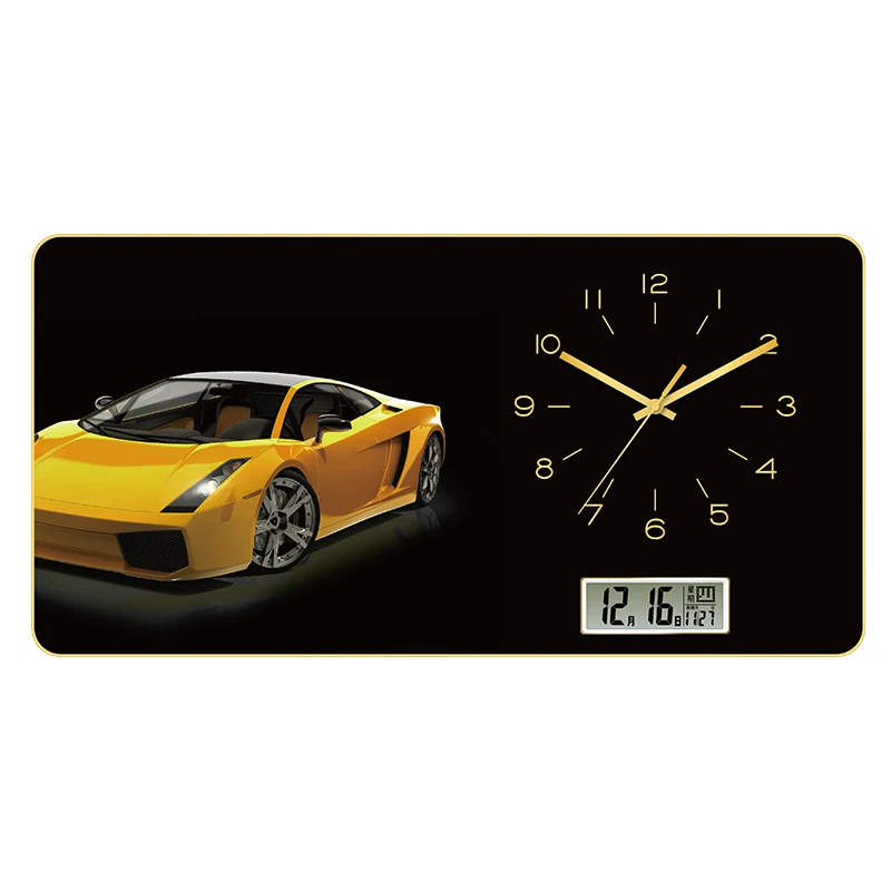 Nordic Large Modern Luxury Car Wall Clock Simple Fashion Art Porcelain ...