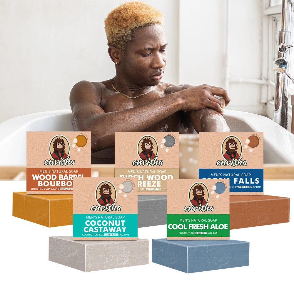 Natural Men Bar Soap - Long Lasting Fragrance & Moisturizing