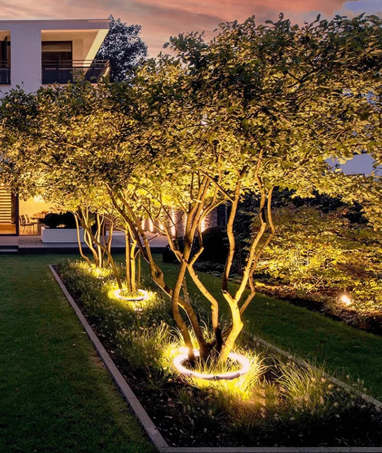 12W Black LED Tree Light IP65 Outdoor Spotlight for Garden and ...