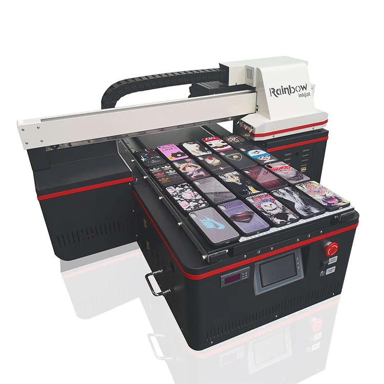 Rainbow quick speed RB-4060 uv flatbed printer with dual DX8 heads ...