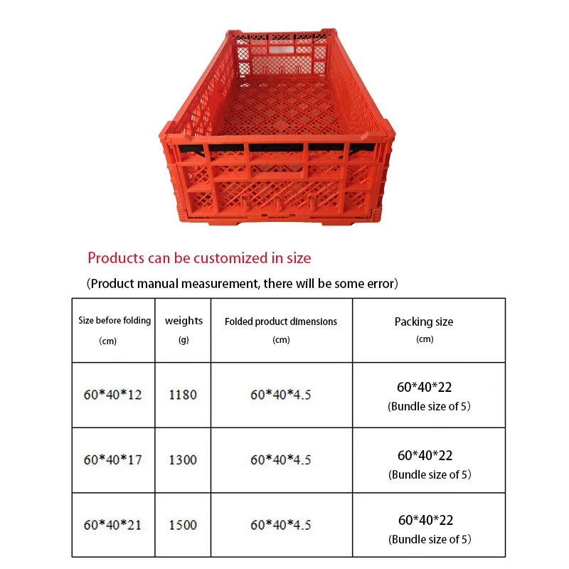 Recyclable Foldable Crates - Efficient Storage Solutions
