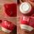 Custom Porcelain Red Baking Gadgets Sets Of 4 Measuring Tools Ceramic ...