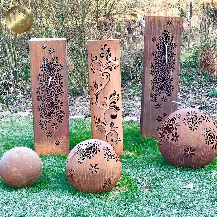 Garden Landscape Corten Steel Rusty Metal Light Cover