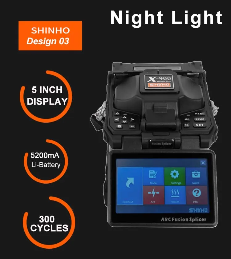 Shinho X900 Fiber Fusion Splicer - Accurate Core Alignment