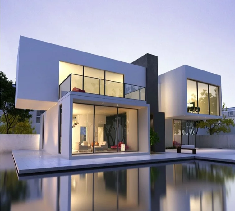 Fast Module Construction Light Steel Prefabricated Buildings Modern Prefab Homes for Residence ...