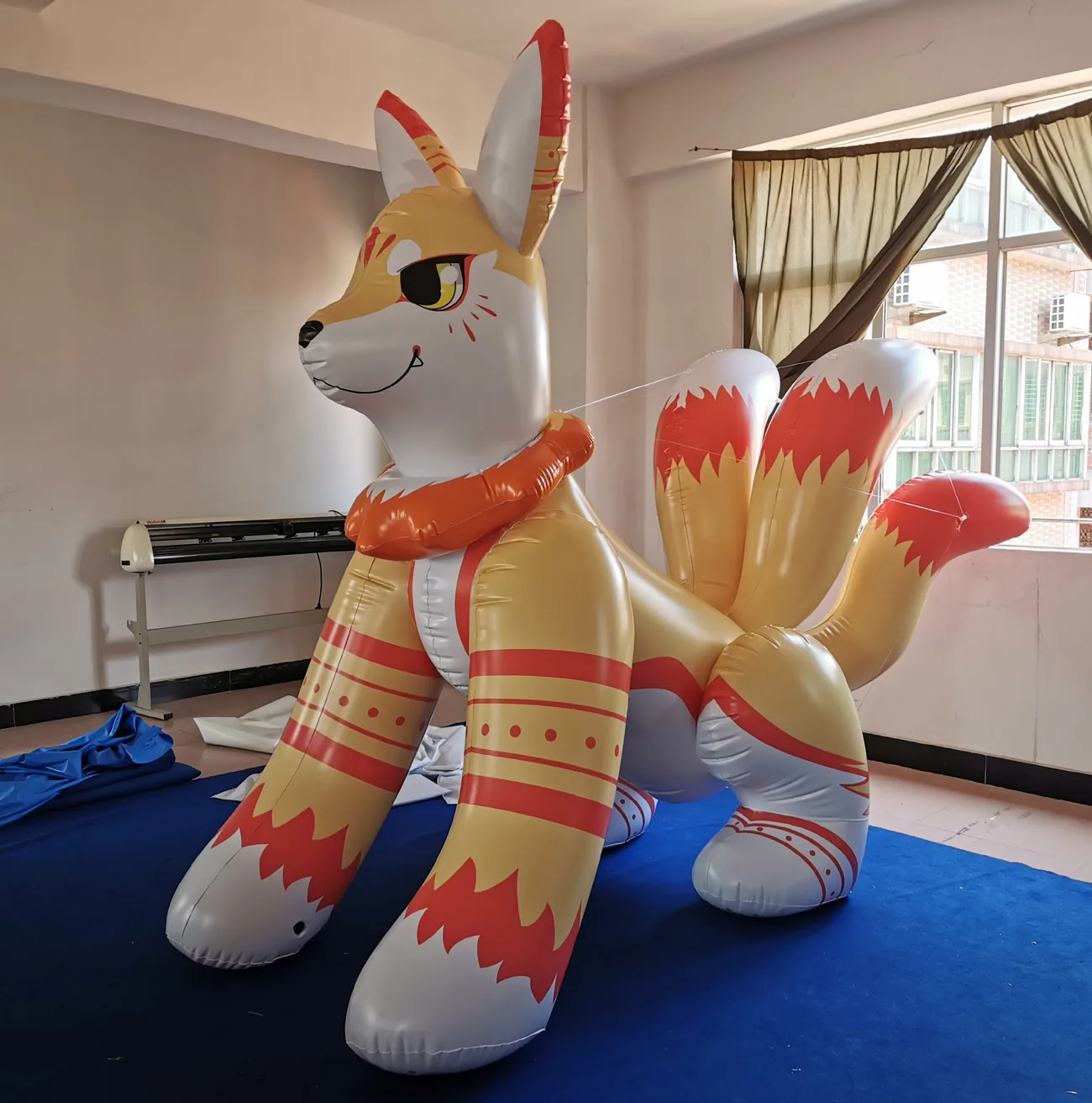 High Quality PVC Mascot Inflatable Foxes Cartoon