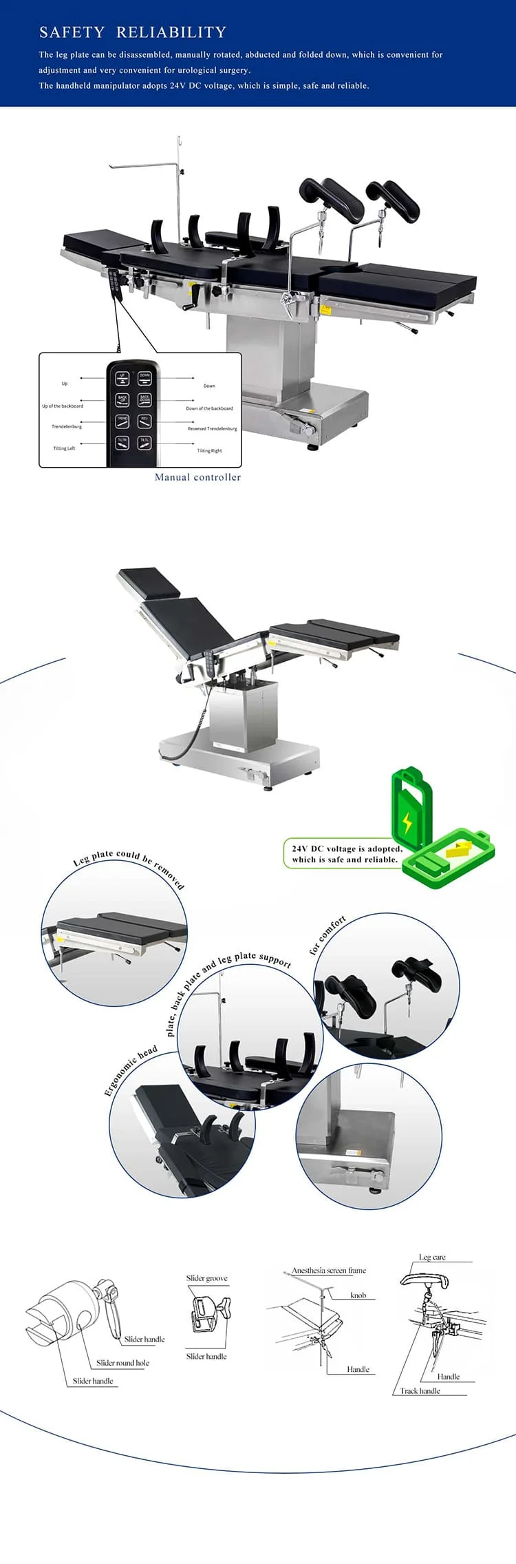 SNMC Mechanical Ot Table - Durable and Versatile Surgical Bed