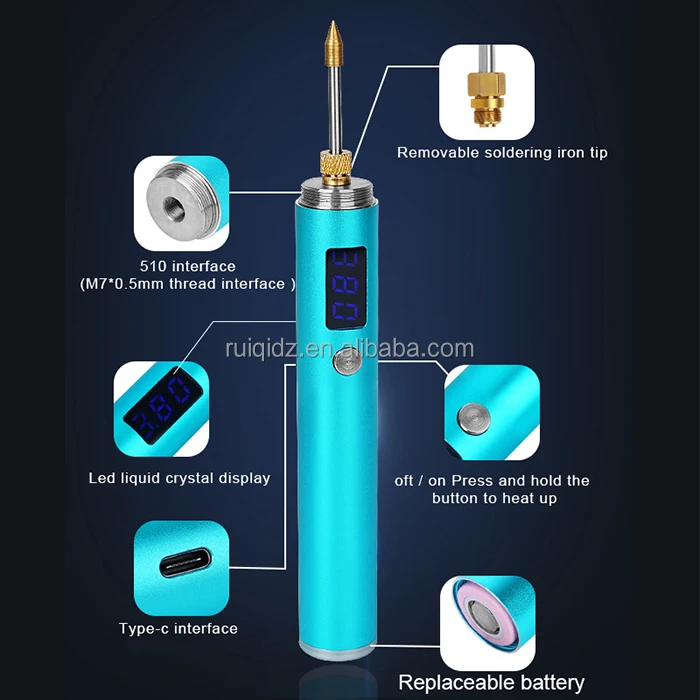 Wireless Soldering Iron Rechargeable Soldering Iron Removable Battery ...