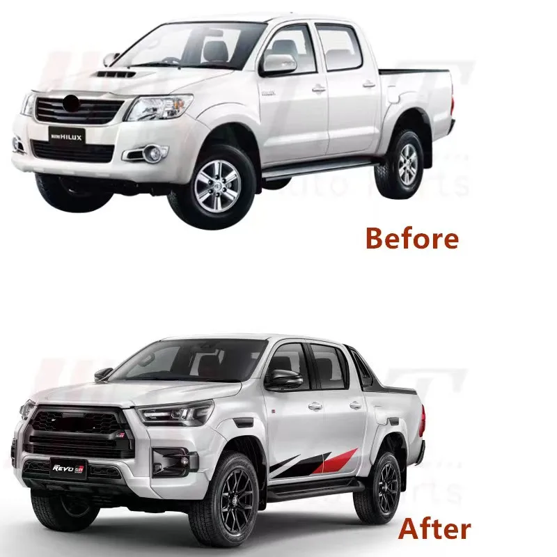 Klt High Quality Car Body Kit For Toyota Hilux Vigo 2004-2014 Upgrade ...
