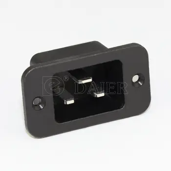 C20 3 Pins 16a 250vac Screw On Iec Inlet Plug Power Connector Socket ...