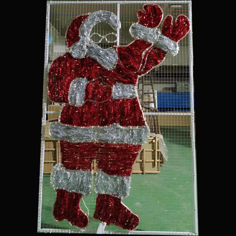 Animated Waving Santa Lights - Perfect for Christmas Decor