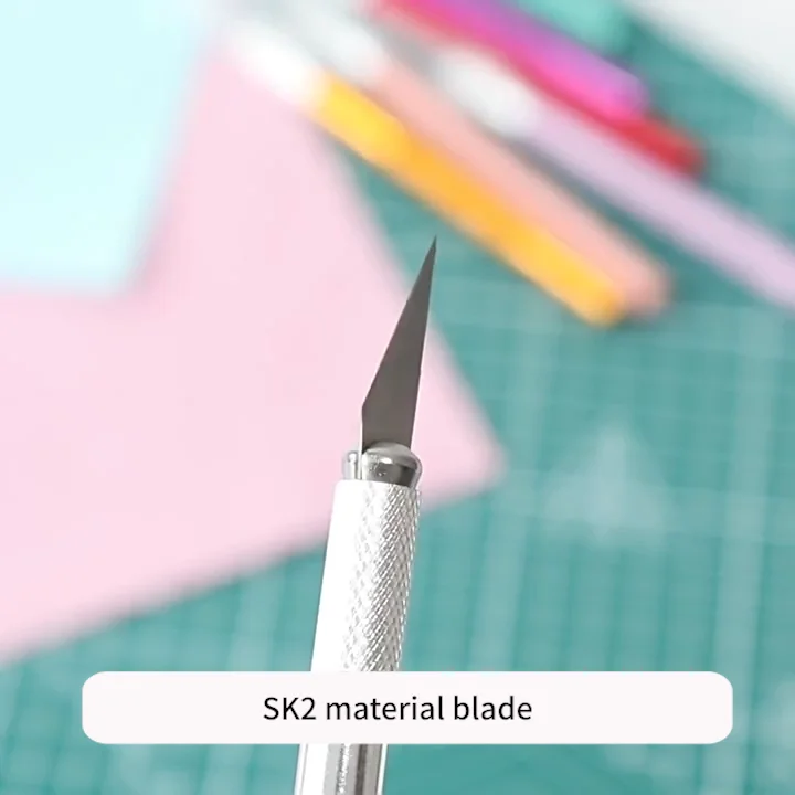 Metal Handle Scalpel Blade Knife Pen Utility Knife Paper Cutter For ...