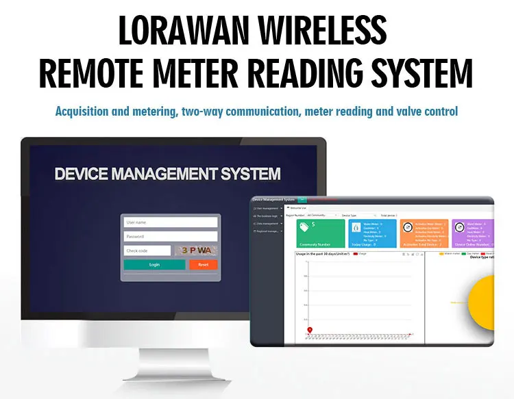 Battery Operated Wireless Lorawan Smart Valve Oe Monitoring Water Meter ...