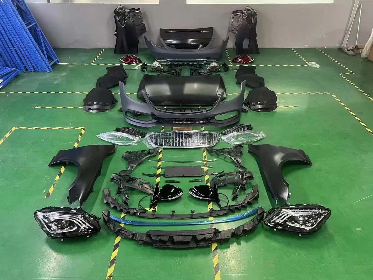Amg Surrounds Front And Rear Bumper Grille Modifications Body Kit For ...
