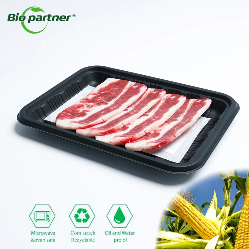 Manufacturer Frozen Food Packaging Pp Fresh Meat Tray Black Plastic ...