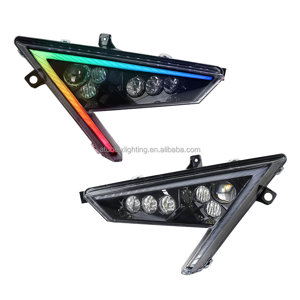 Polaris RZR PRO XP 4 LED Headlight - 1200LM Rgb+turn Signal
