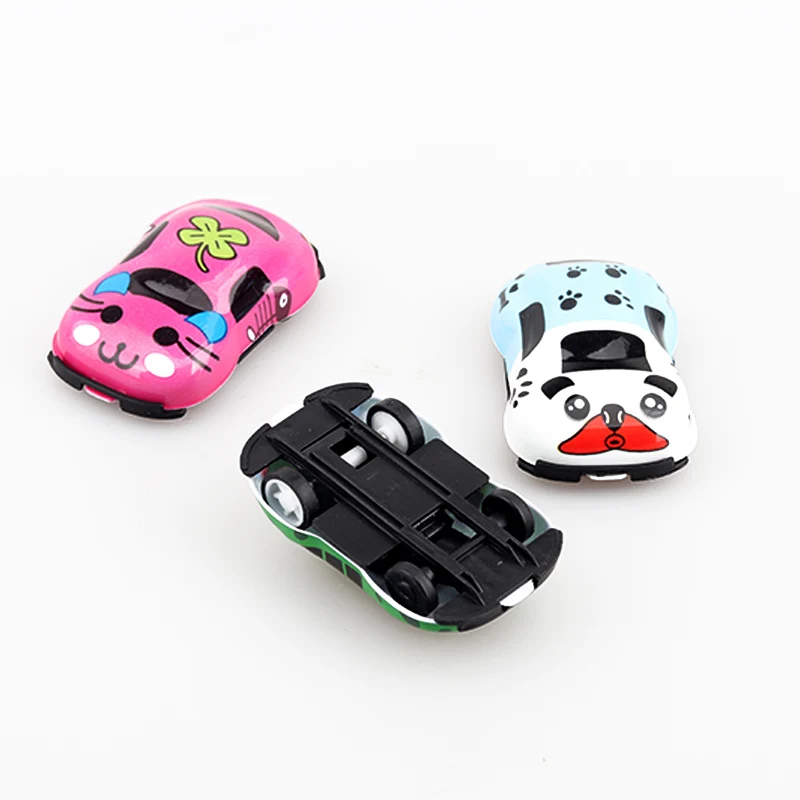 Popular Cartoon Pull Back Toy Car Plastic Spring Power Catapult Toys ...