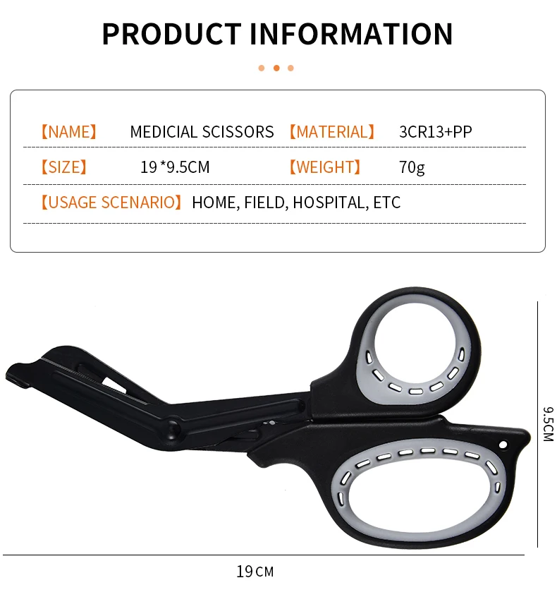 Survive Rescue Honeycomb Handle Scissor Trauma Gauze Cutter Emergency ...