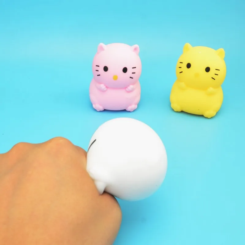 Tpr Cute Kitten Soft Playdough Squishy Fidget Sensory Toys Animal ...