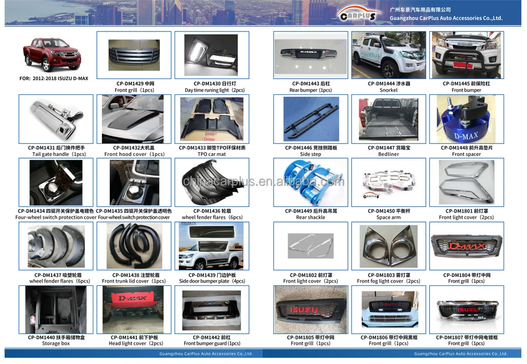 Car Wheel Fender Flares 3 Inch For D-max 2012-2019 4x4 Picku-up Truck ...