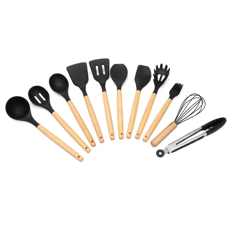 Kingforce 19pcs Kitchen Utensils Silicone Nonstick Cookware Heat Resistant Kitchen Utensil Kit ...