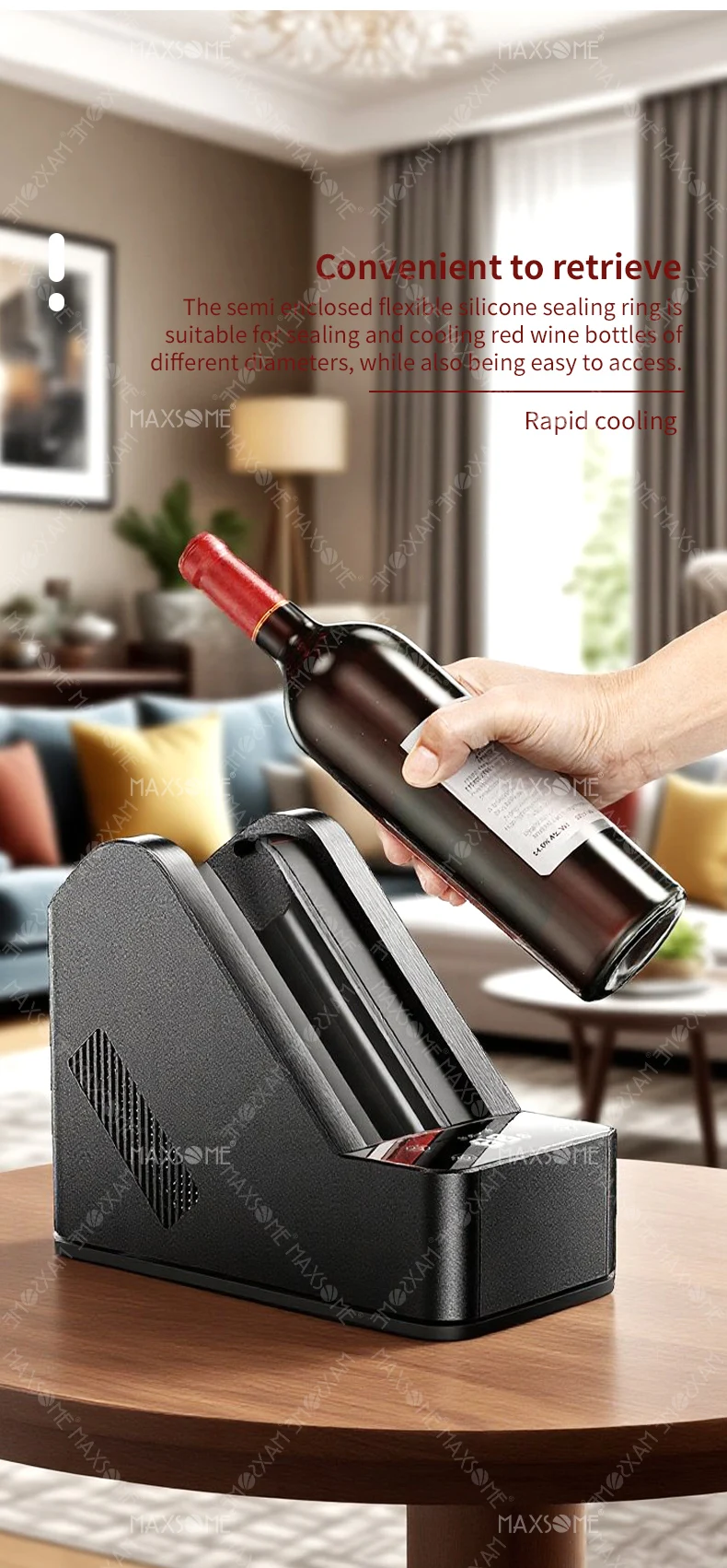 Red Wine Chiller and Cooler Machine Indoor Outdoor KTV Bar Cabinet with ...