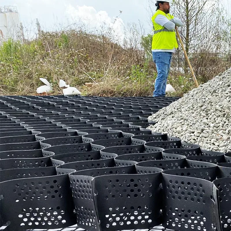 HDPE Geocell Gravel Grid for Soil Stabilization & Retaining Walls
