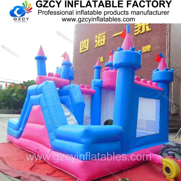Gzcy Inflatables New Design Inflatable Castle With Slide Combo Hupfburg ...