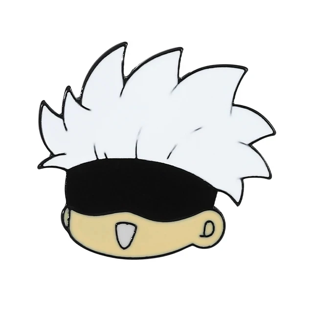Jujutsu Kaisen Enamel Pins Gojo Satoru Eye Patch White Hair White Cats ...