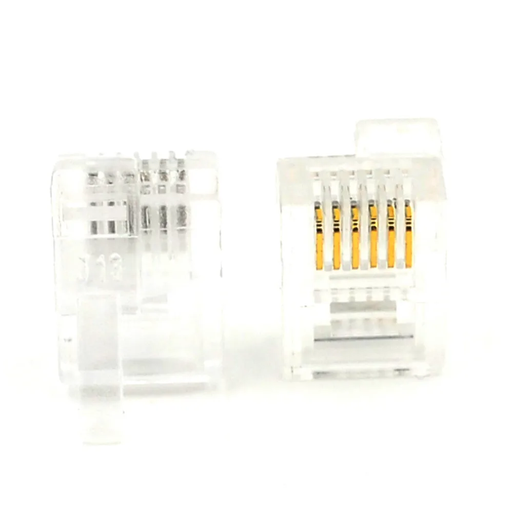 Telephone 6 Core Connector Right Latch Rj12 - Buy Right Latch Rj12,6 ...