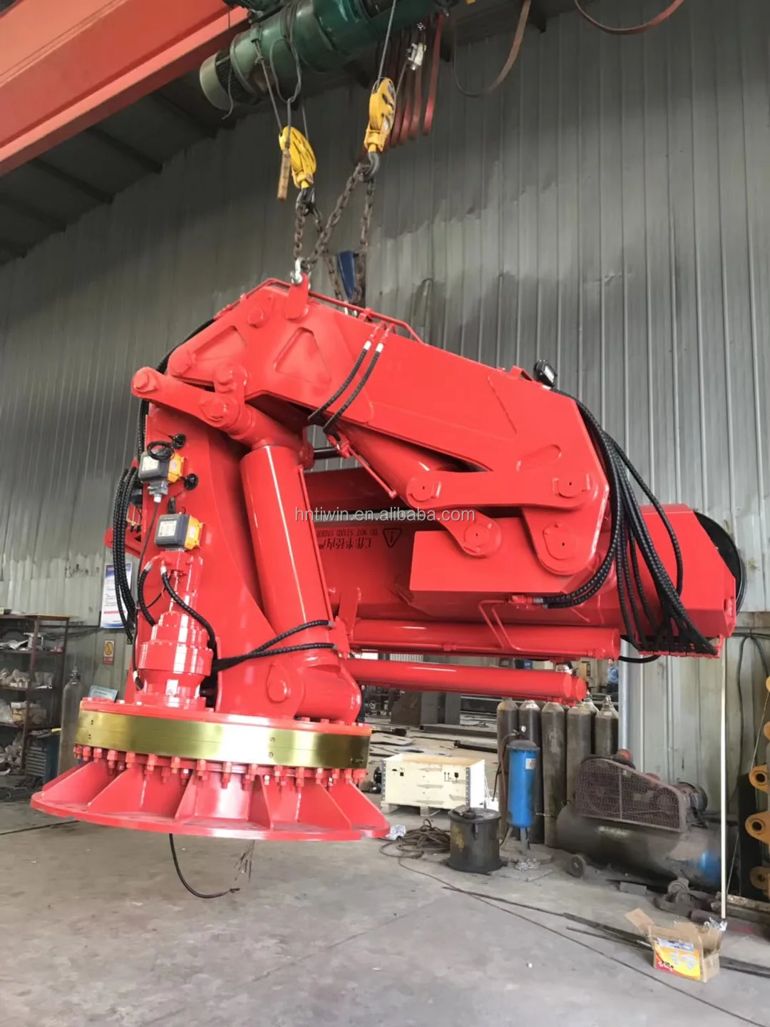 High Quality Telescopic Boom Marine Deck Crane Ship Deck Crane For Sale ...