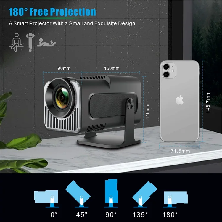 Wholesale HY320 Mini Android Projector - 4K Home Theater