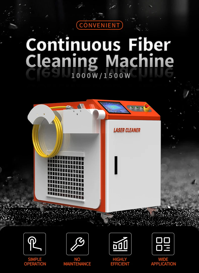 Fiber Laser Rust Cleaning Machine 1500w 2000w Cw Laser Cleaner Steel ...