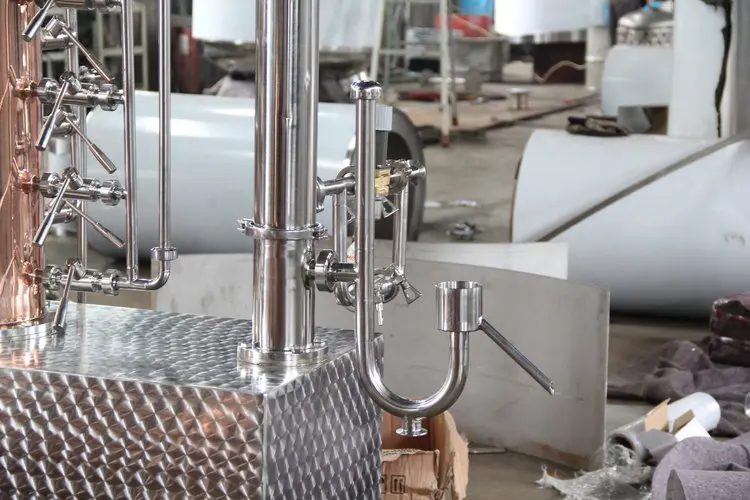 500l Copper Distillation Equipment Gasoline Distiller Pot Stills - Buy ...