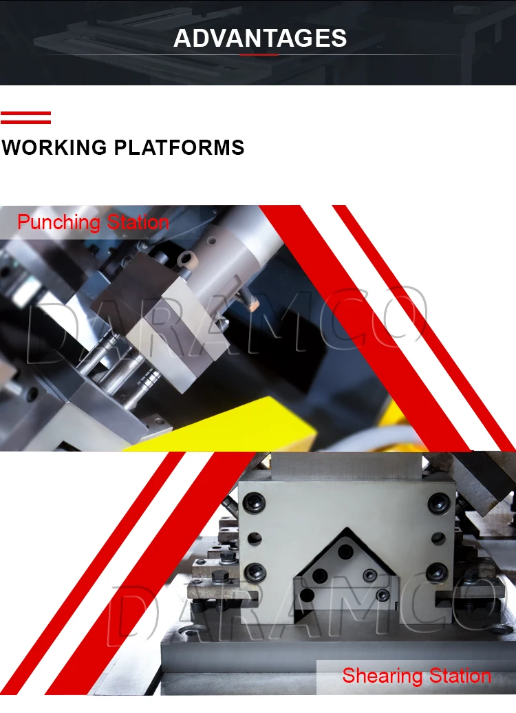 Daramco CNC-controlled Ironworker for Punching Marking and Cutting ...