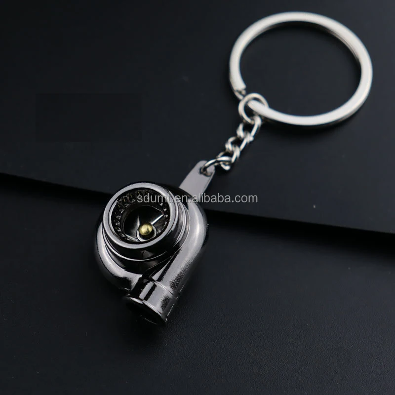 Custom Metal Keychain Automobile Modification Parts Turbocharger Metal ...