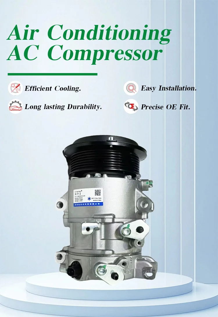 12V R134a Auto Parts High Efficiency RS18 Auto AC Compressor for ...