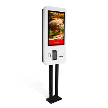 27 Inch Self Service Order Kiosk Terminal Restaurant Ordering Machine ...
