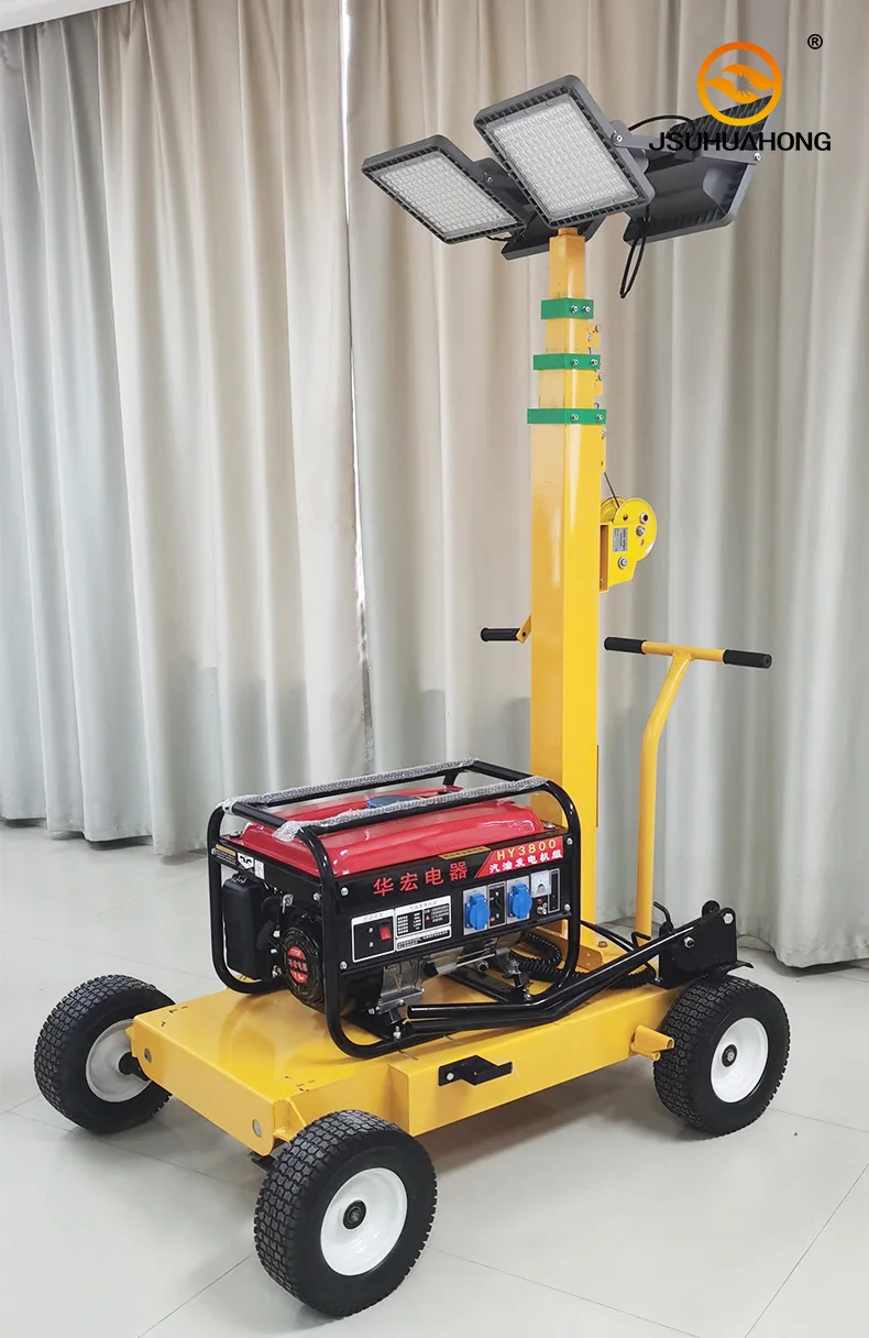Construction Mining 4M 5M 6meters Telescopic Mast Trolley Mobile ...