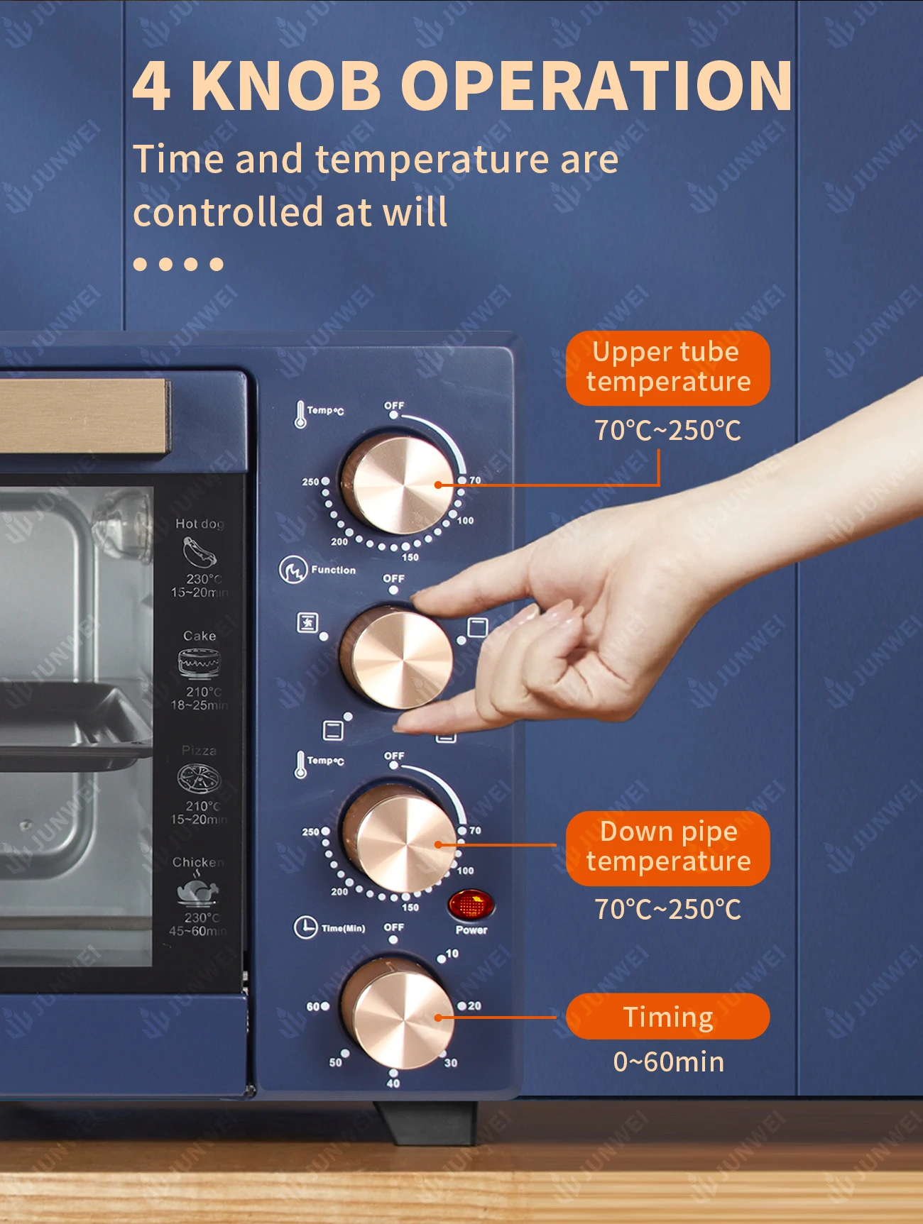 Junwei Table Multifunctional Firin Oven Bakery Home Conventional ...